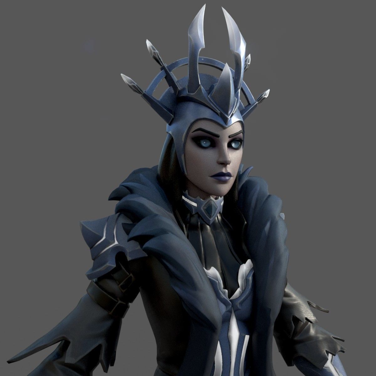 3D model Fortnite IceQueen VR / AR / low-poly FBX