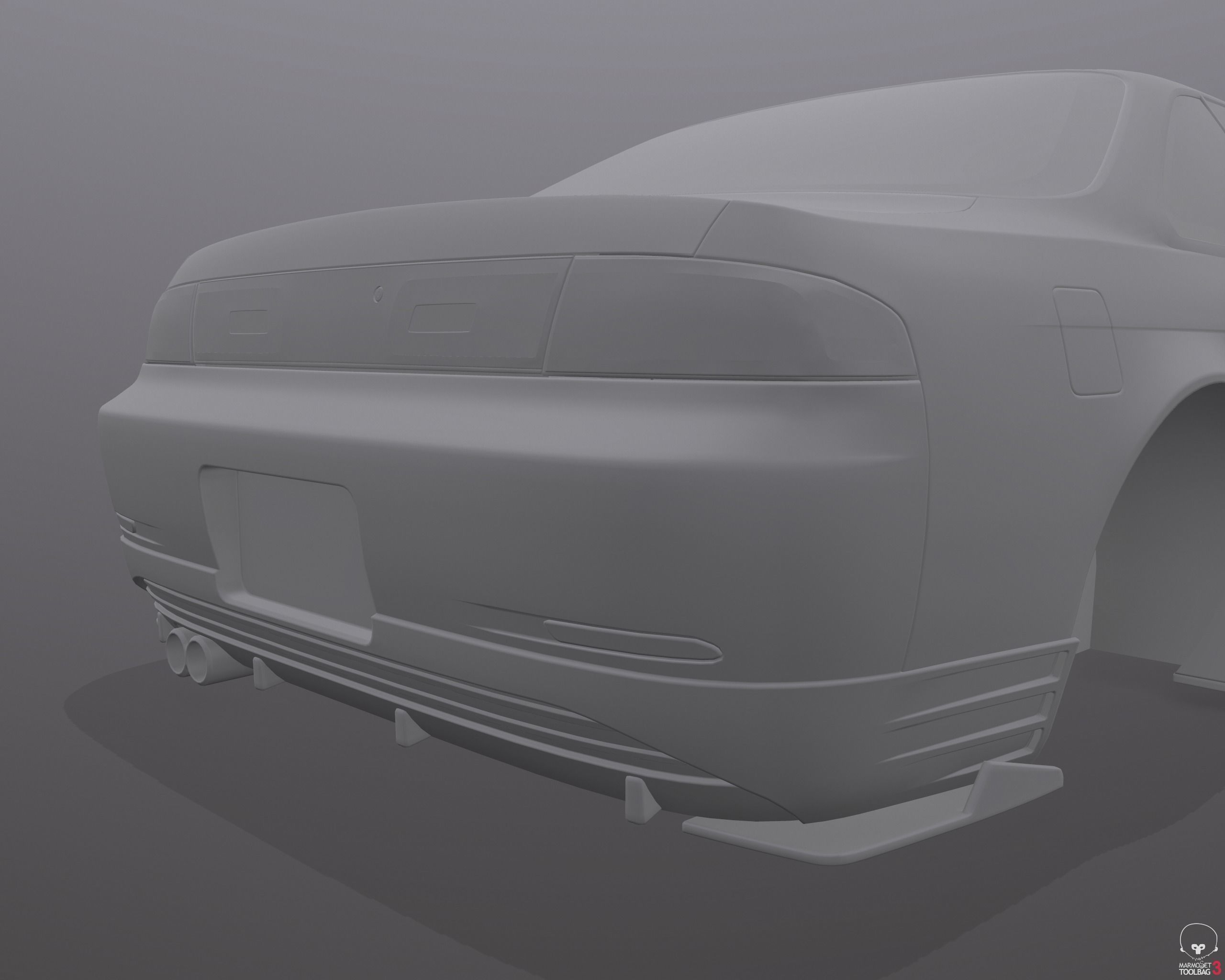 3D model Nissan Silvia S14 326 Power 3D-Star bodykit VR / AR / low-poly ...