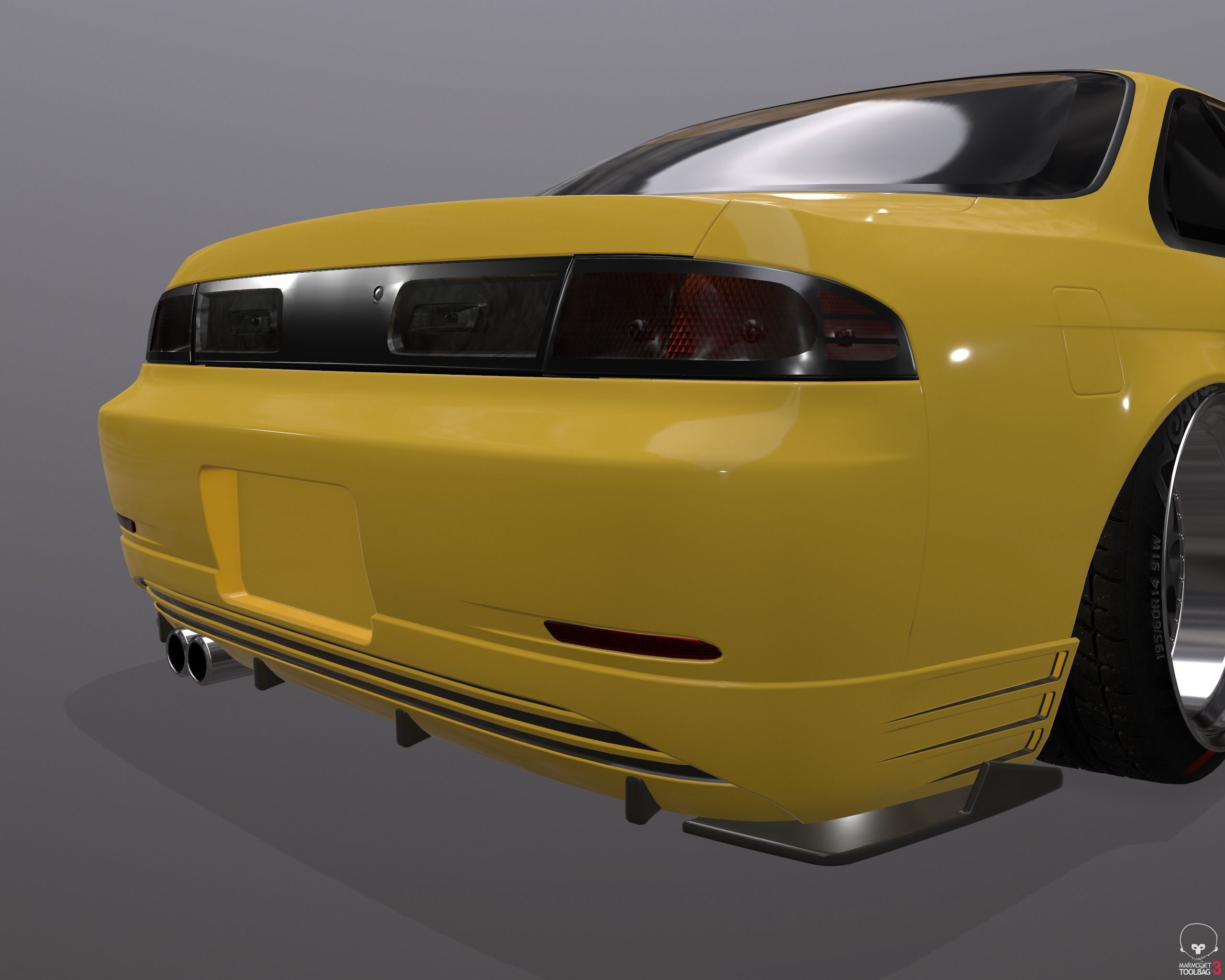 3D model Nissan Silvia S14 326 Power 3D-Star bodykit VR / AR / low-poly ...