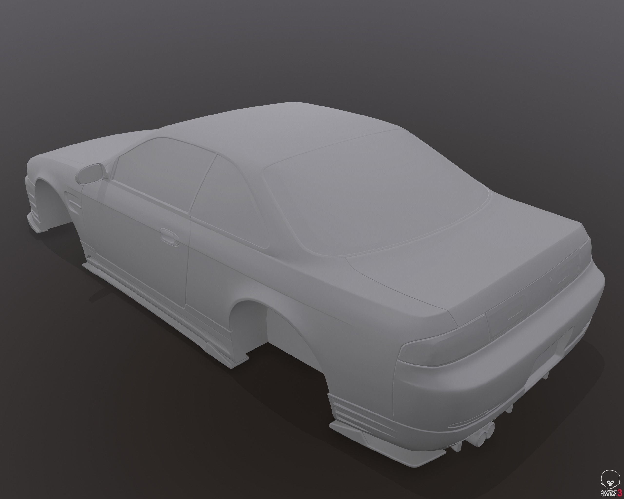 3D model Nissan Silvia S14 326 Power 3D-Star bodykit VR / AR / low-poly ...