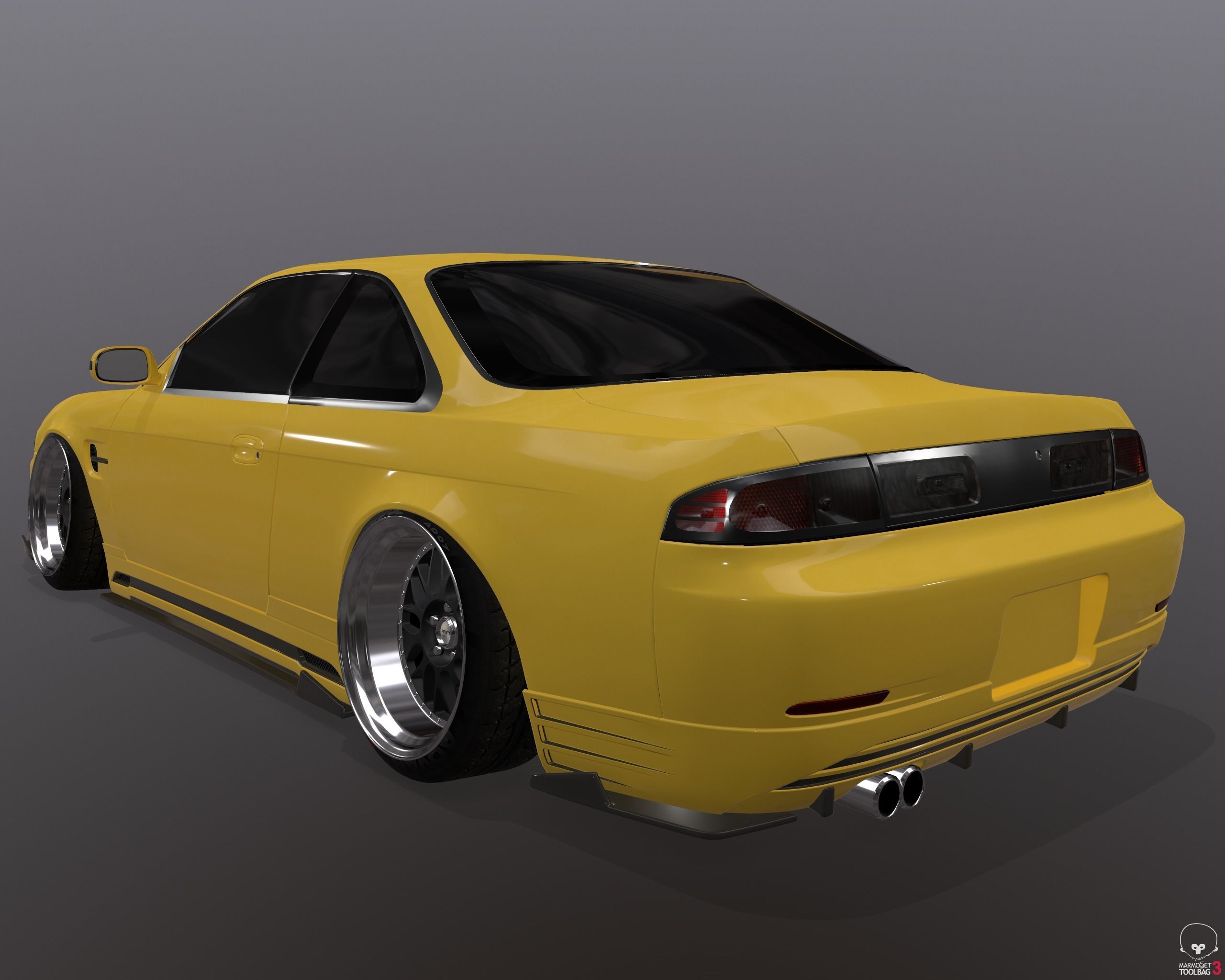 3D model Nissan Silvia S14 326 Power 3D-Star bodykit VR / AR / low-poly ...