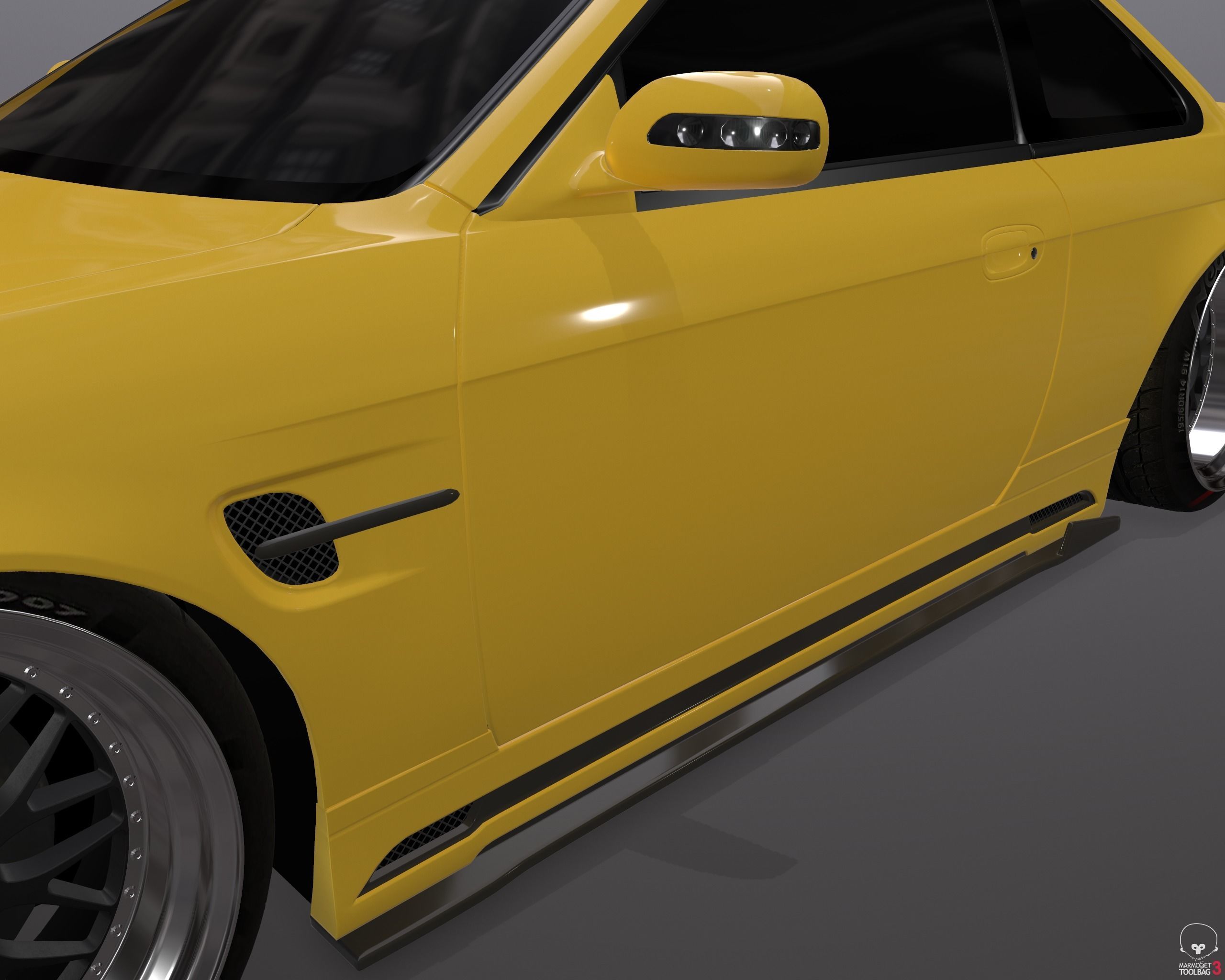 3D model Nissan Silvia S14 326 Power 3D-Star bodykit VR / AR / low-poly ...