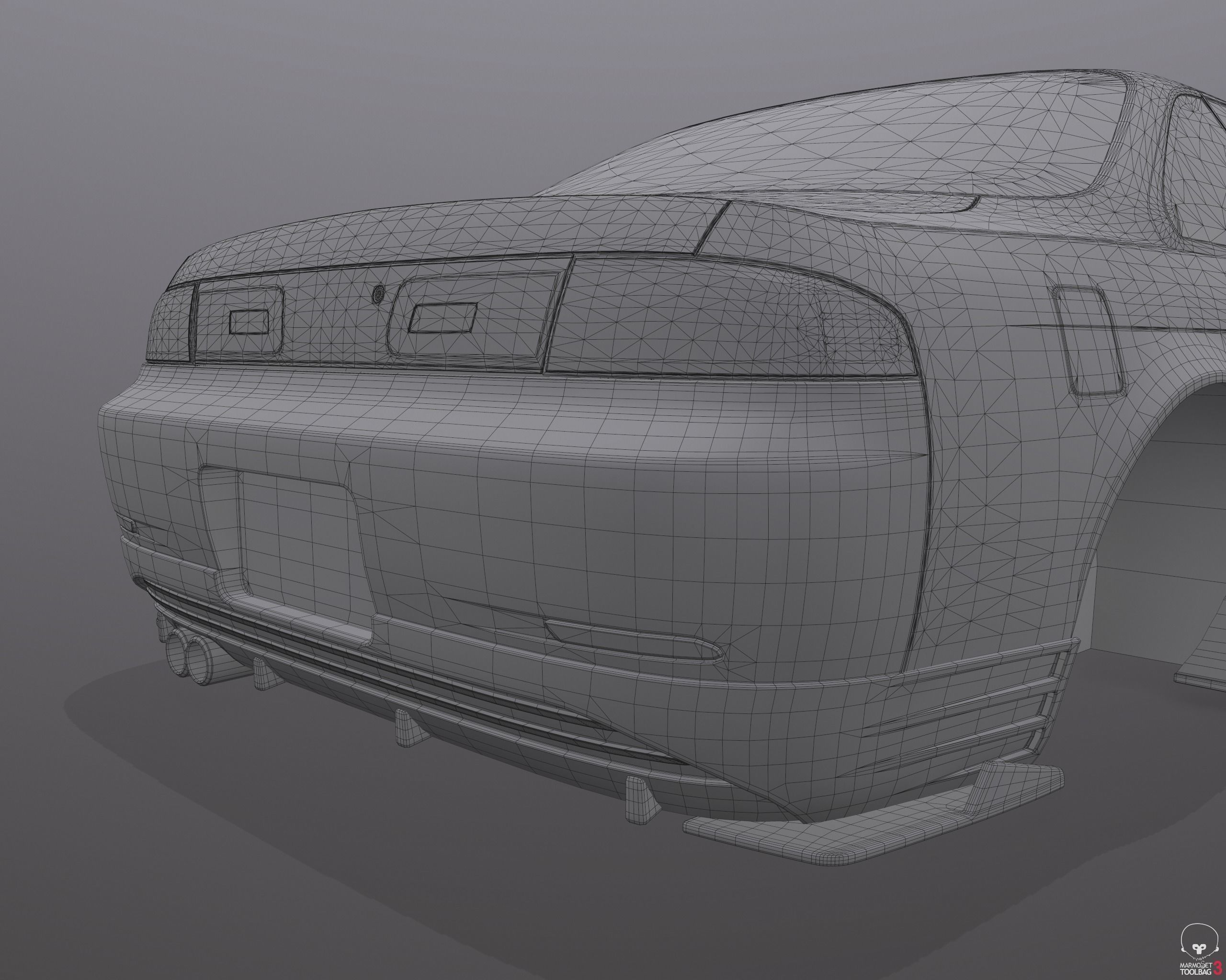 3D model Nissan Silvia S14 326 Power 3D-Star bodykit VR / AR / low-poly ...