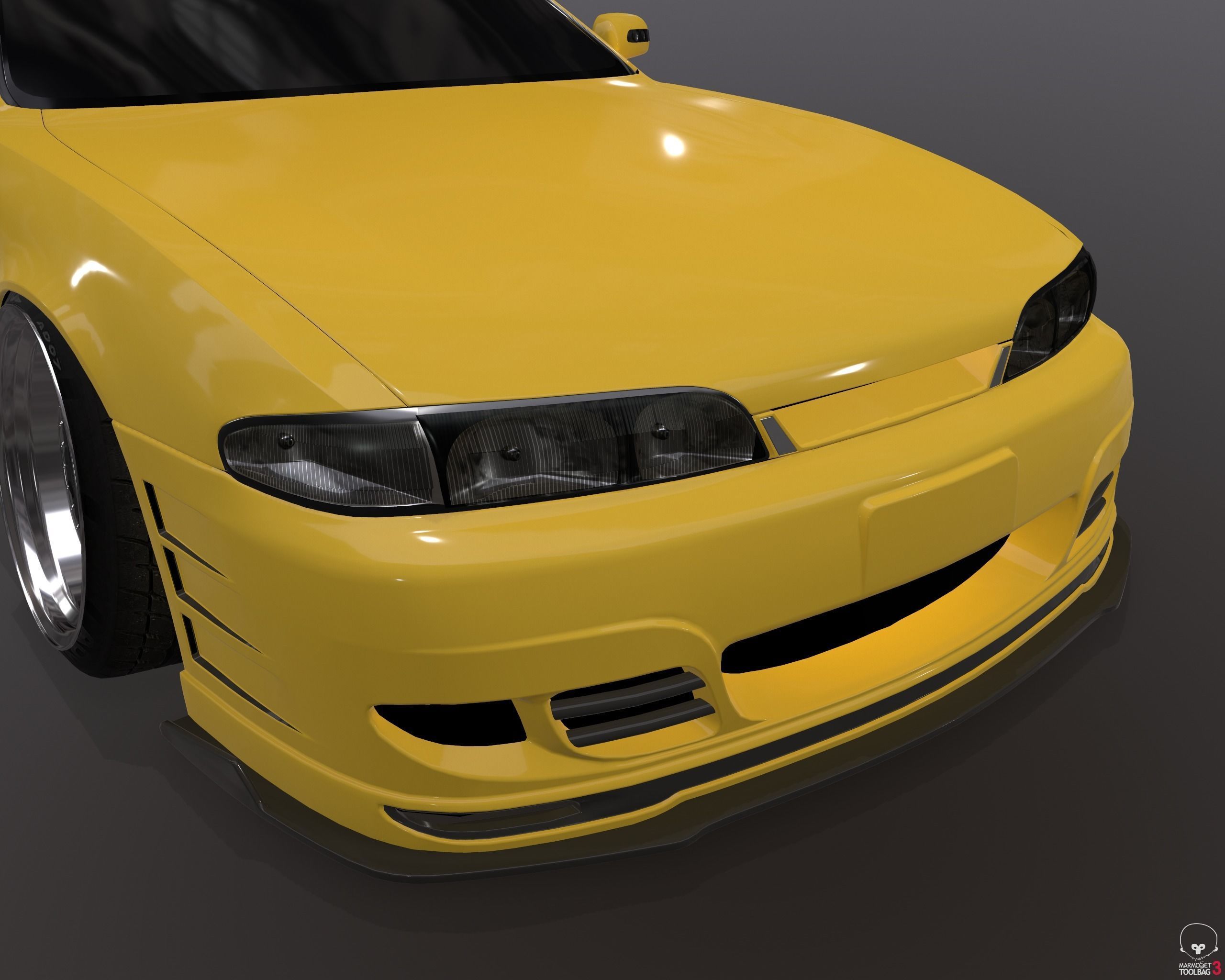 3D model Nissan Silvia S14 326 Power 3D-Star bodykit VR / AR / low-poly ...