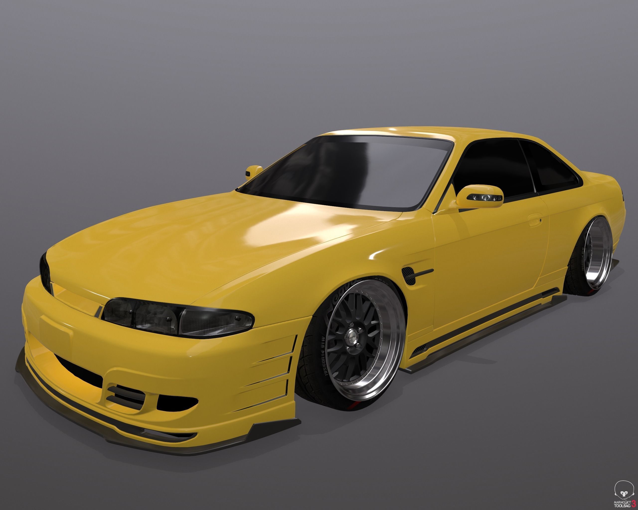 3D model Nissan Silvia S14 326 Power 3D-Star bodykit VR / AR / low-poly ...