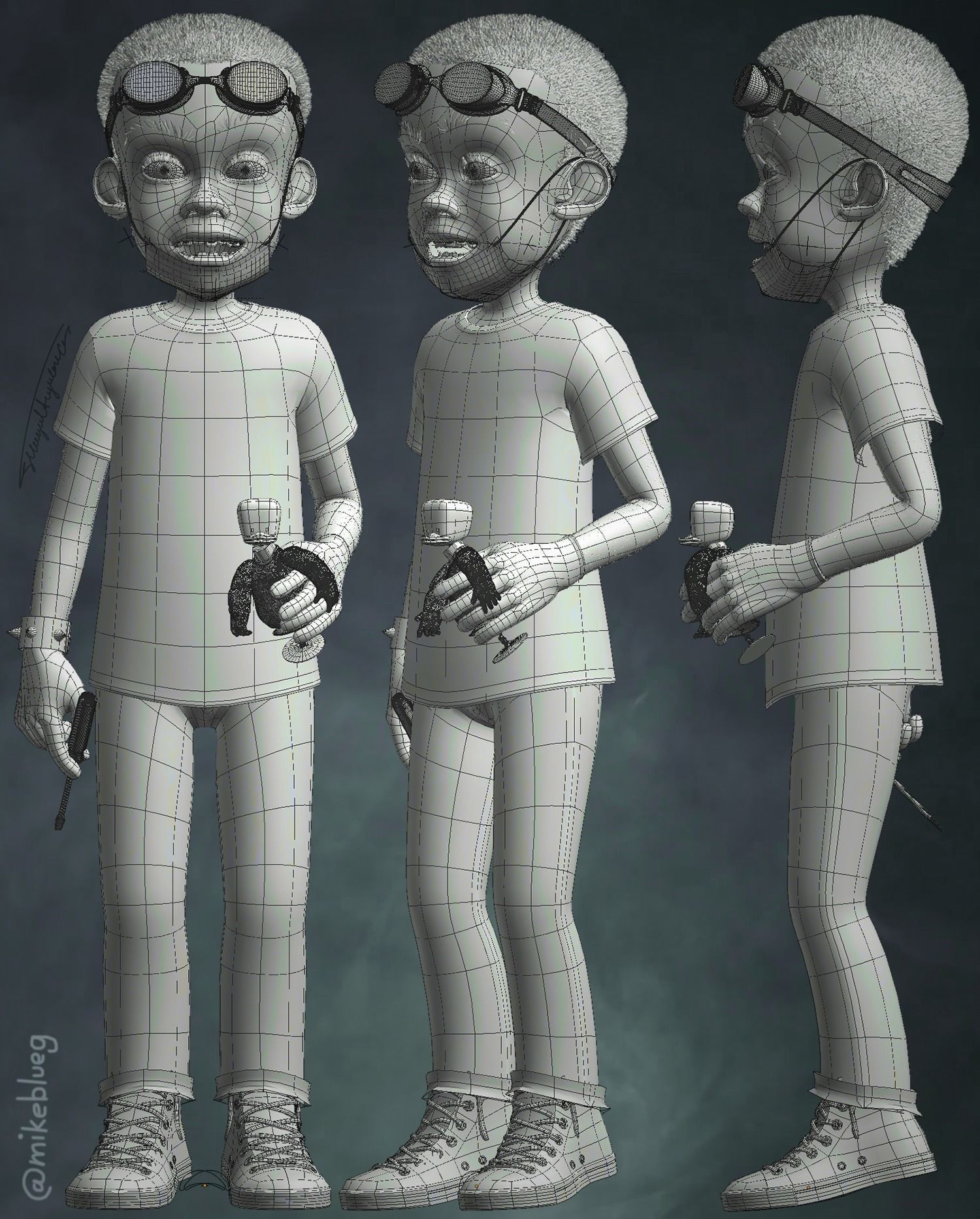 Sid Phillips Rigged 3D model rigged | CGTrader