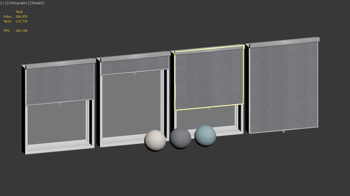 Roller Blinds- TRETUR And Window 3D model | CGTrader