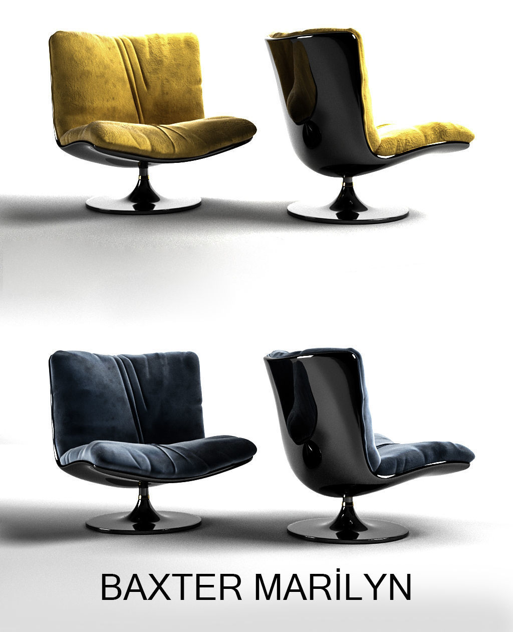 Baxter Marilyn Chair 3D model | CGTrader
