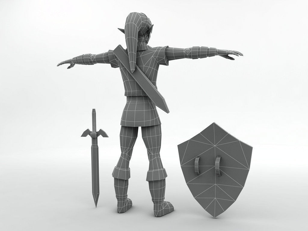3D model Link Character Legend of Zelda VR / AR / low-poly | CGTrader