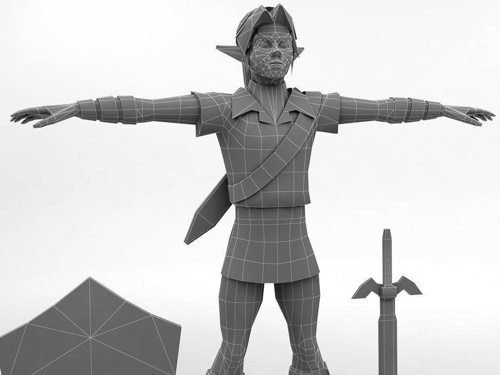 3D model Link Character Legend of Zelda VR / AR / low-poly | CGTrader
