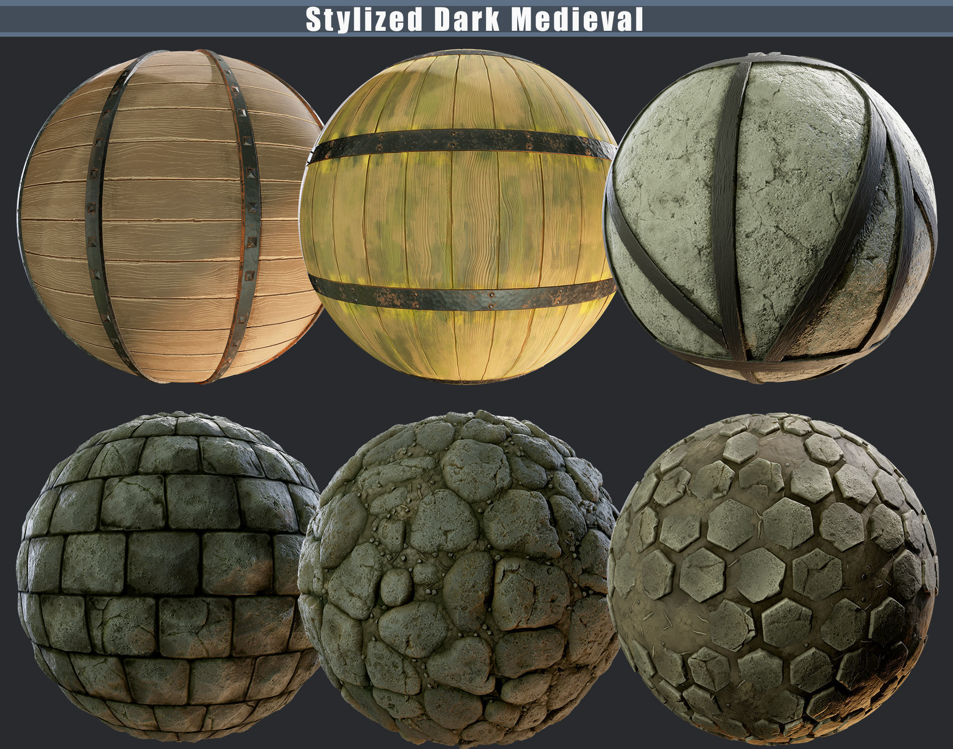 Stylized Dark Medieval Pack Texture Texture | CGTrader