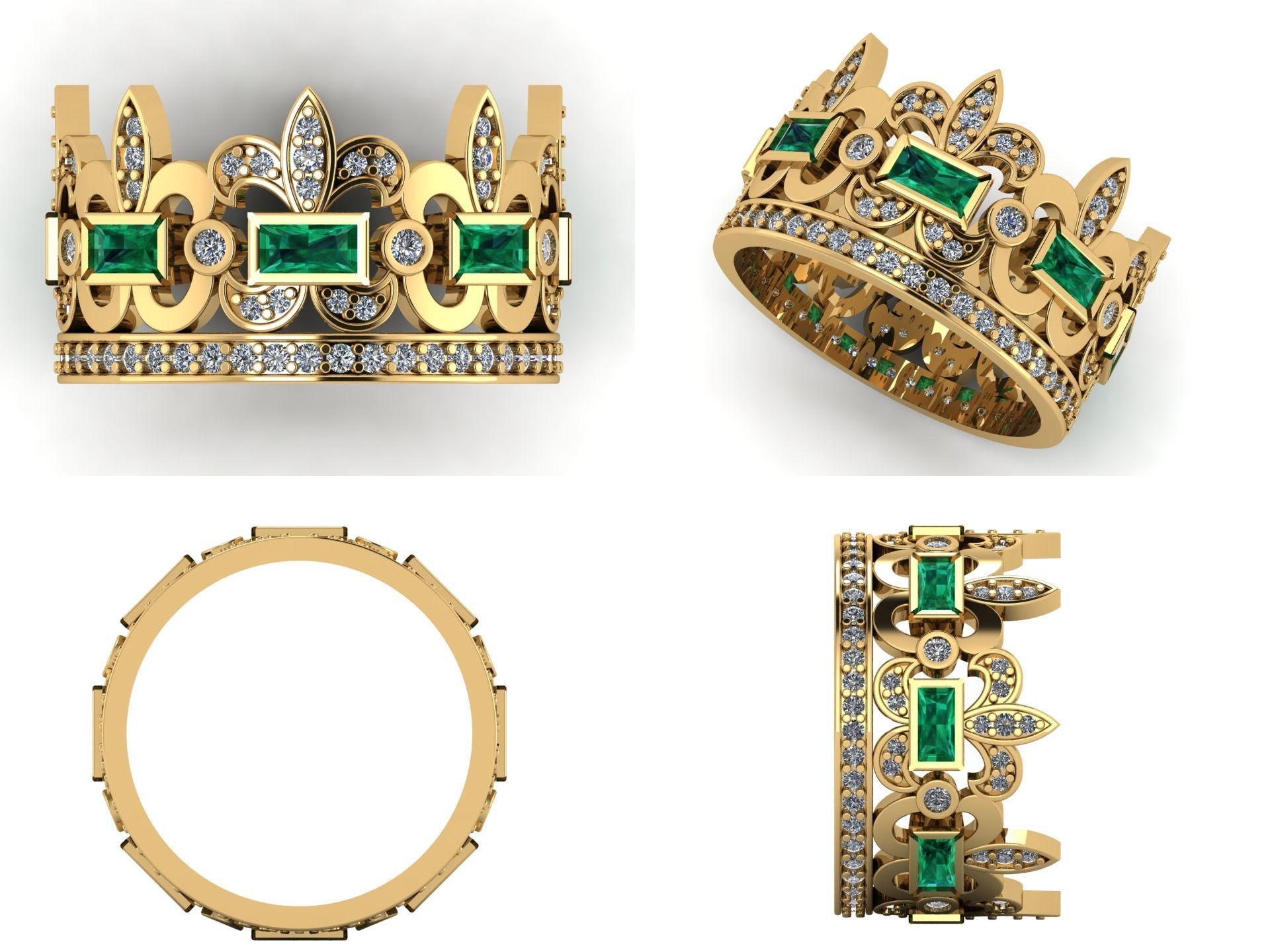 Ring rk 3 3D model 3D printable | CGTrader