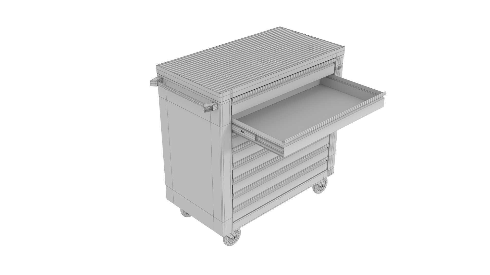 Tools trolley 3D model | CGTrader