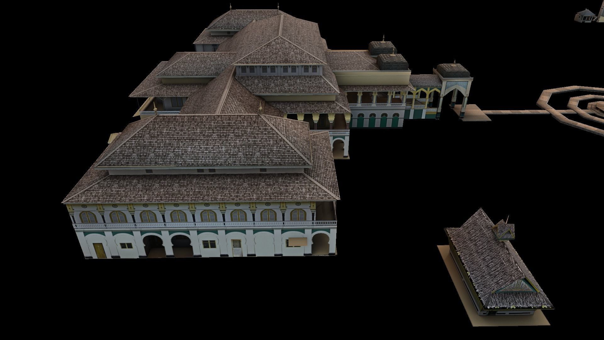 3D model Istana Maimun Medan maimoon palace VR / AR / low-poly | CGTrader