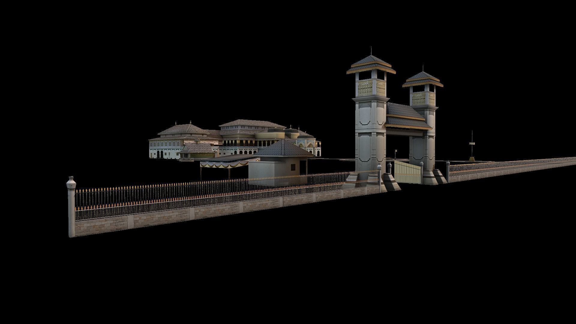 3D model Istana Maimun Medan maimoon palace VR / AR / low-poly | CGTrader