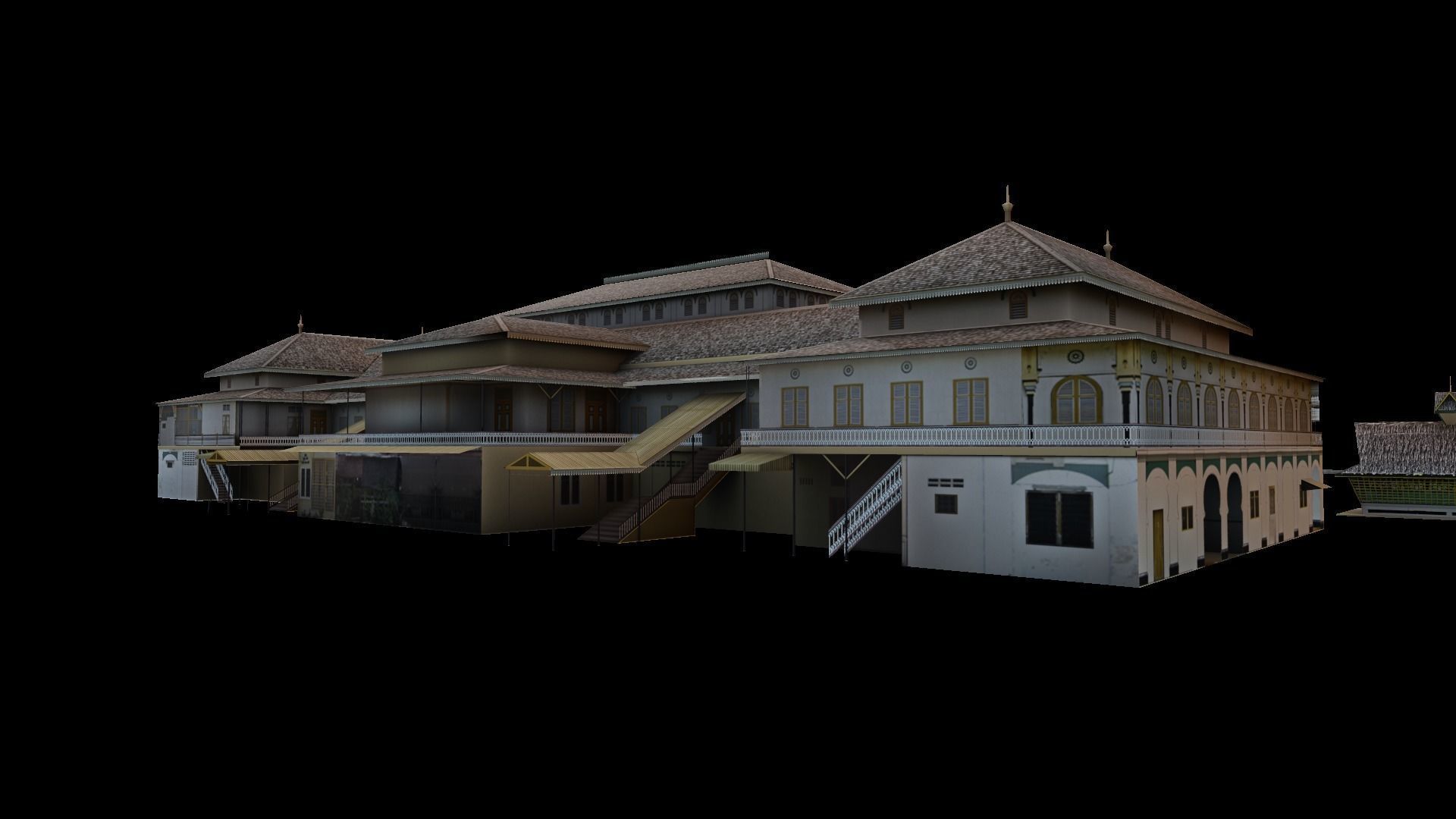 3D model Istana Maimun Medan maimoon palace VR / AR / low-poly | CGTrader