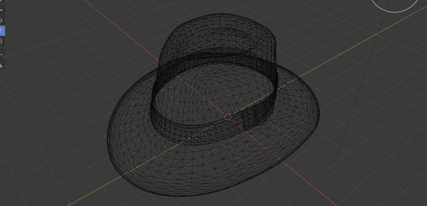 3D model PBR Black Stylish Fedora Hat VR / AR / low-poly | CGTrader