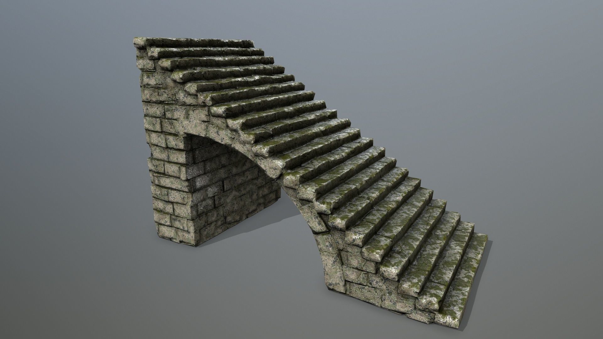 3D model stairs stone arch VR / AR / low-poly | CGTrader