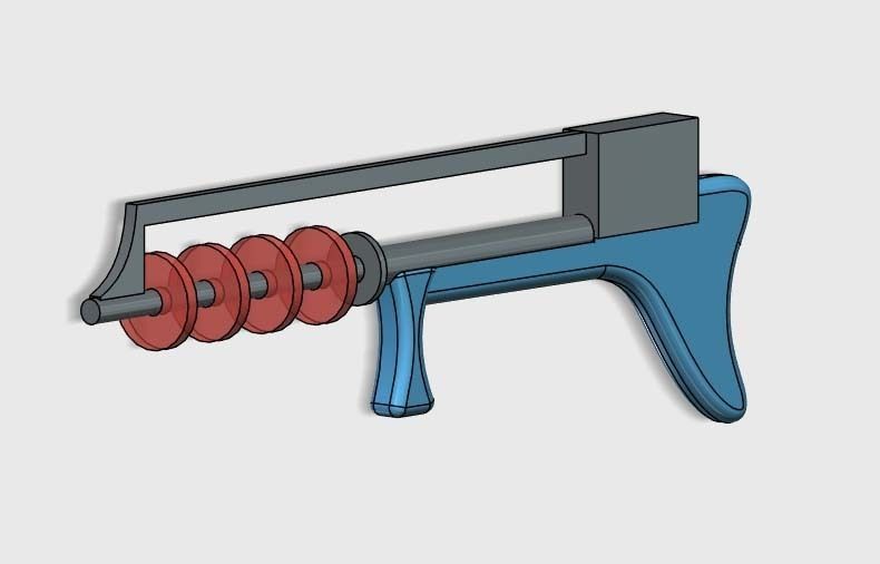 Mr Freeze Gun 3D model 3D printable | CGTrader