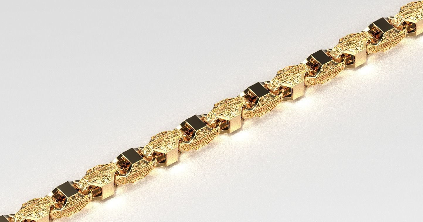 CELTIC CHAIN 3D model 3D printable | CGTrader