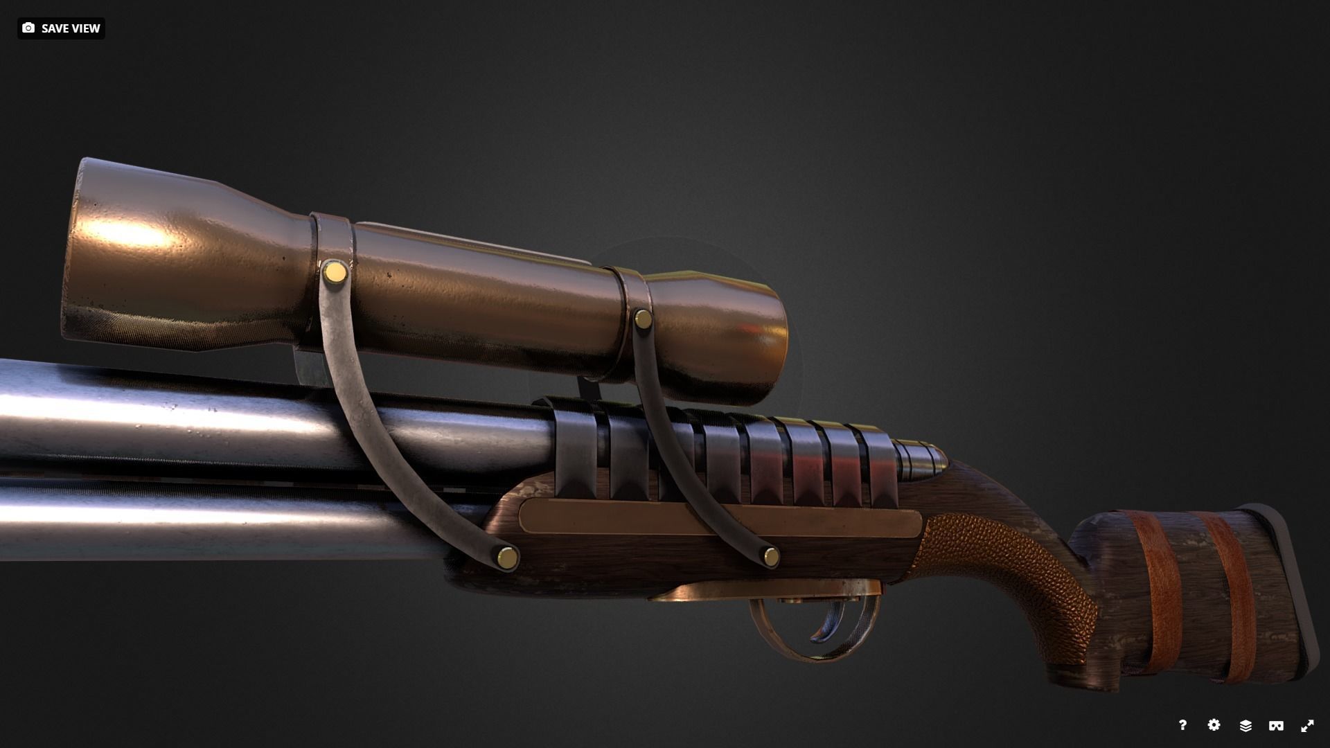 Shutgun concept 3D model | CGTrader