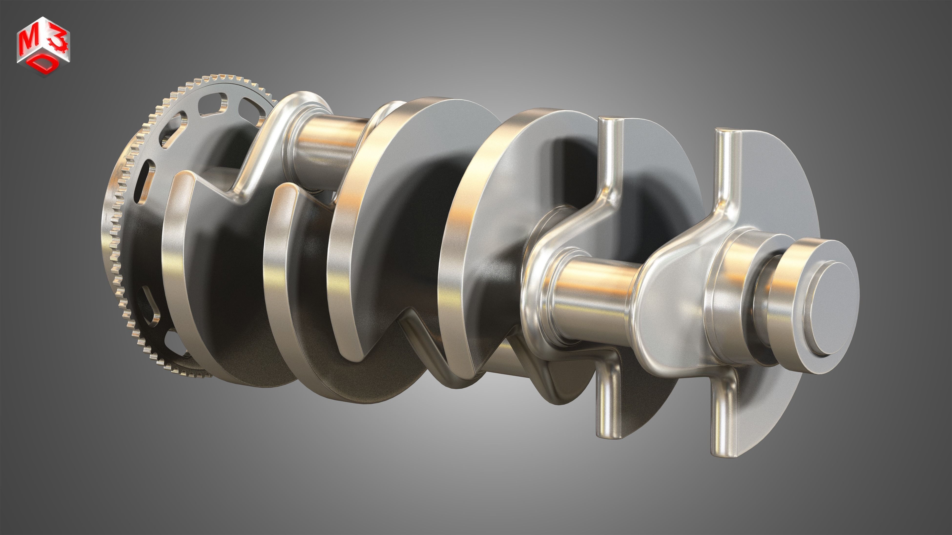 Crankshaft - 3D Model engine 3D model | CGTrader