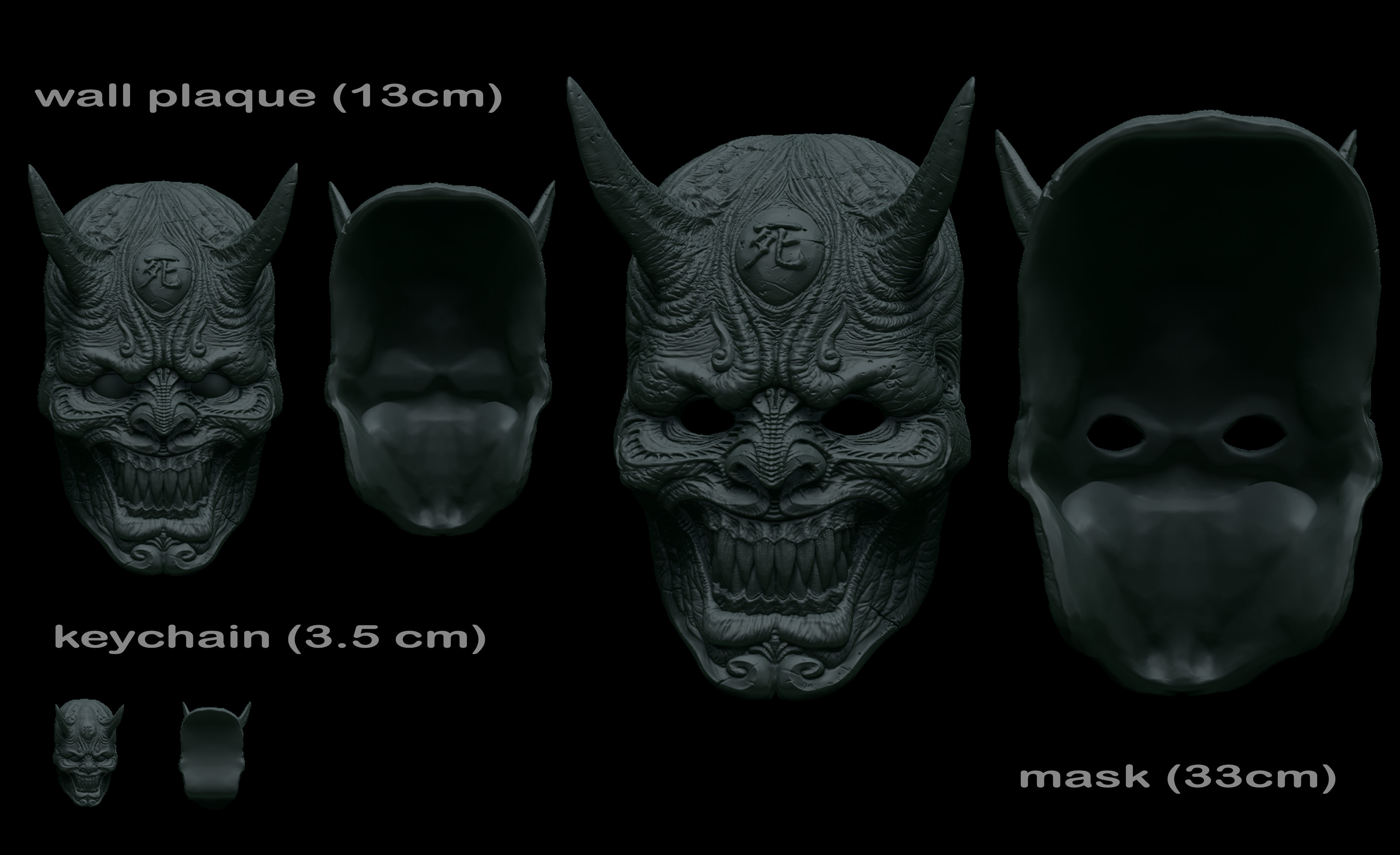 HANYA MASK 3D model 3D printable | CGTrader