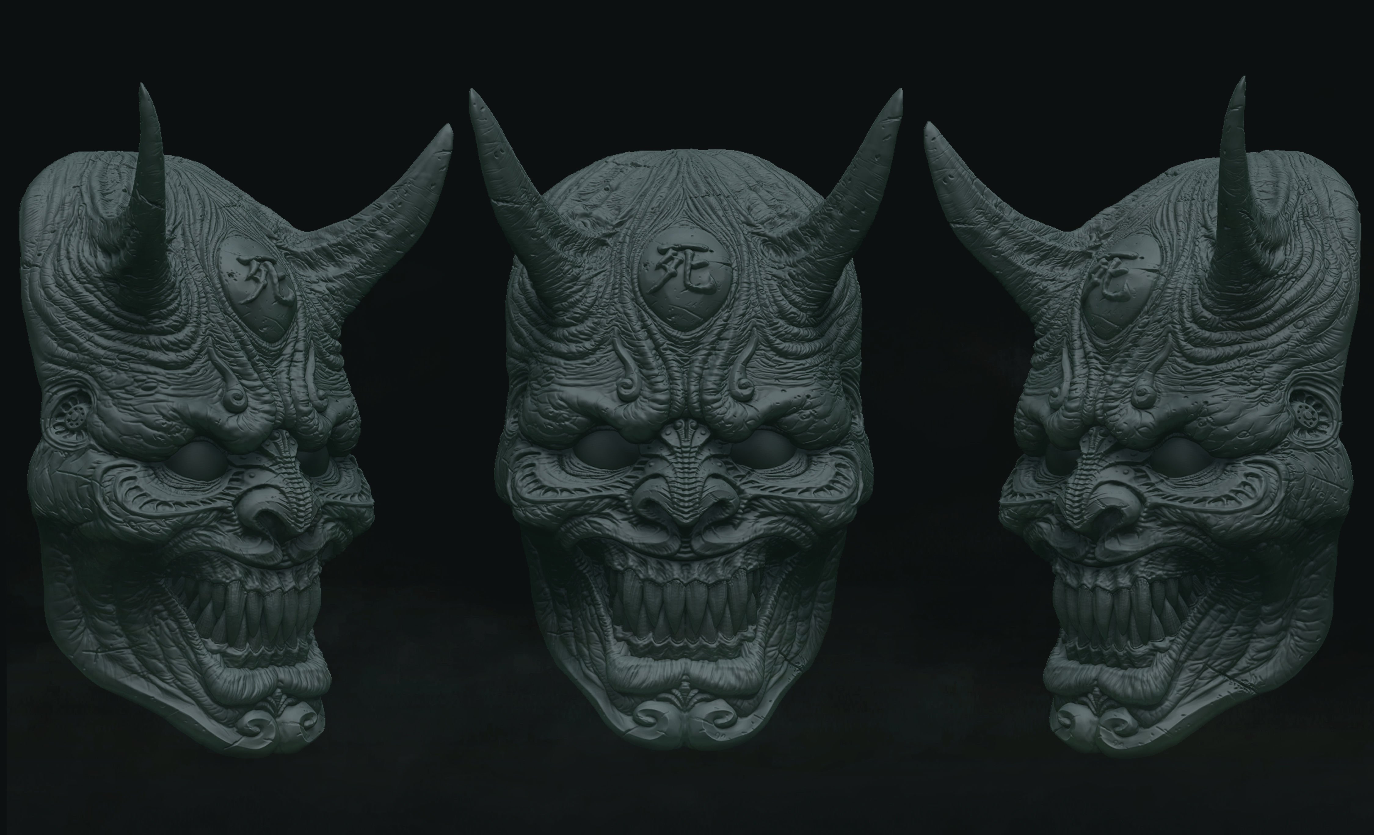 HANYA MASK 3D model 3D printable | CGTrader