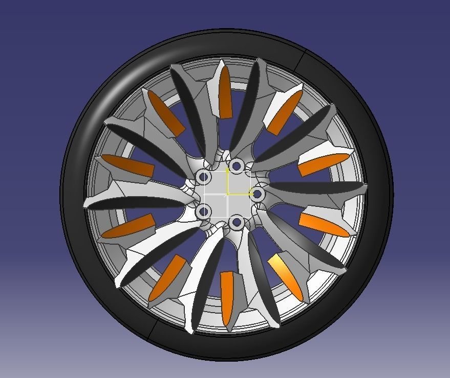 Wheel 18 inch 3D model | CGTrader
