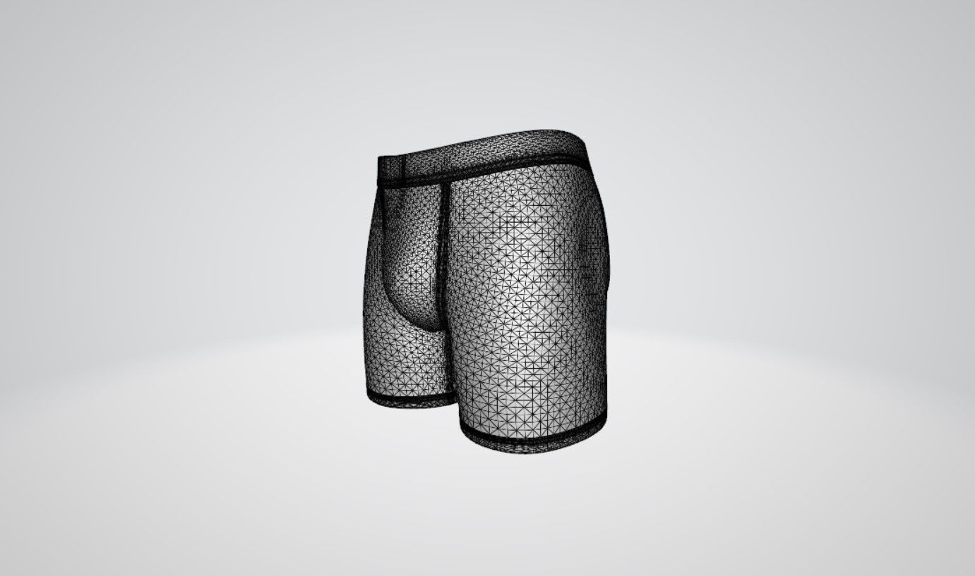 Boxers underwear 3D model | CGTrader