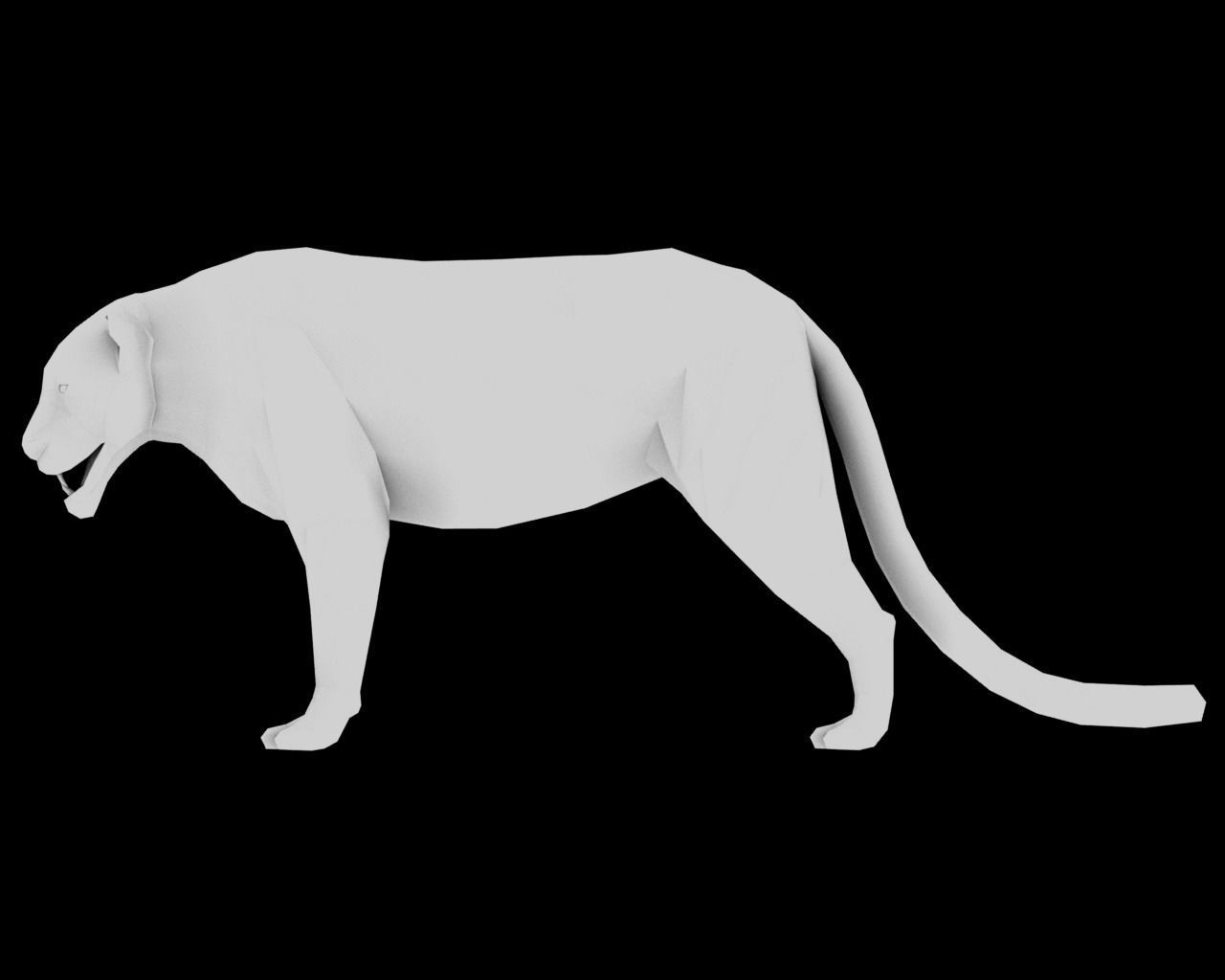 Panther 3D model Low-poly 3d model 3D model | CGTrader