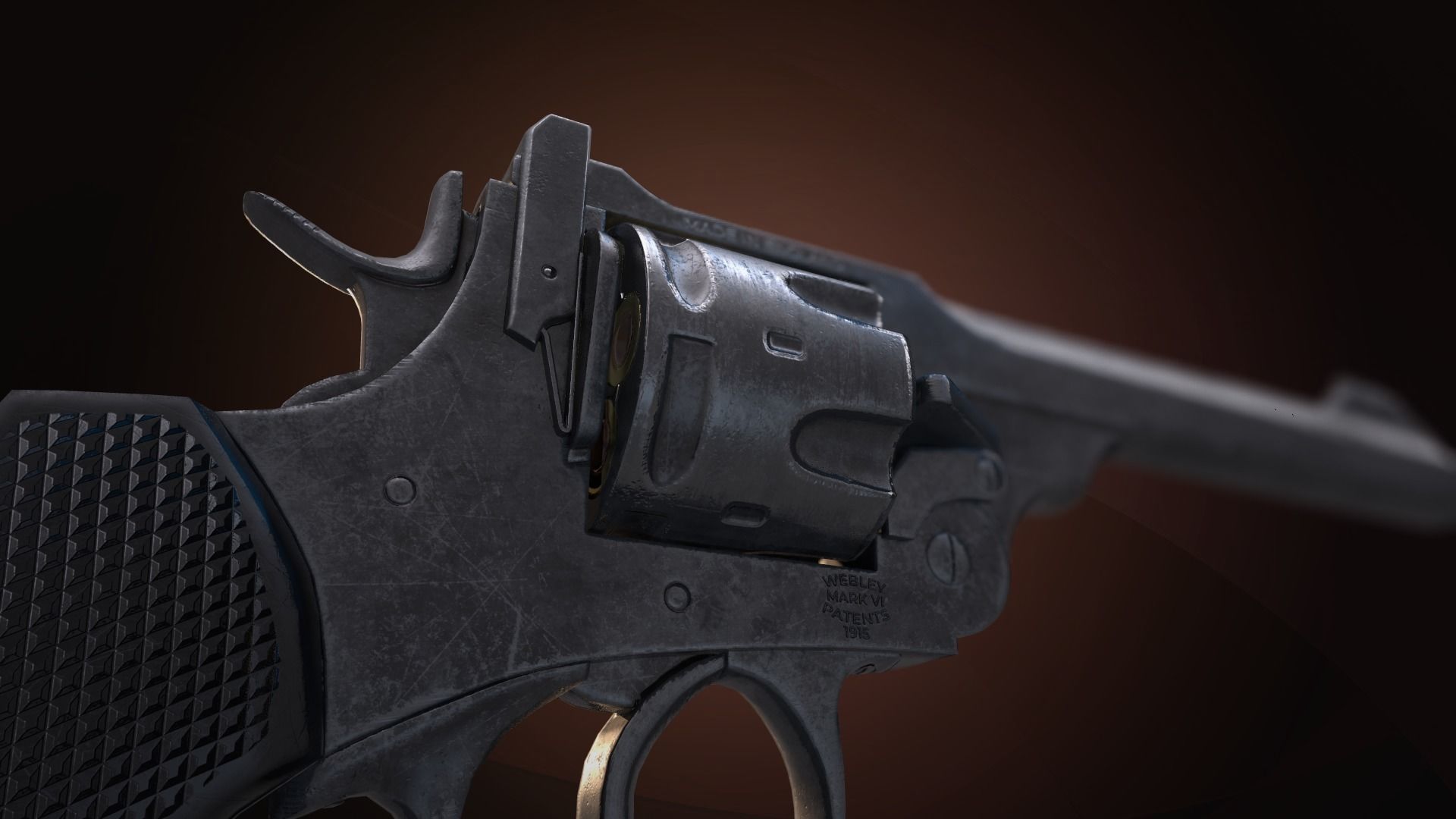 3D model Webley Mark VI and Stock VR / AR / low-poly | CGTrader