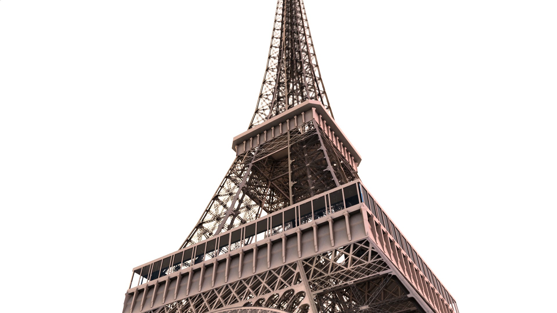 Eiffel Tower 3D Model MAX FBX LWO LW LWS | CGTrader.com