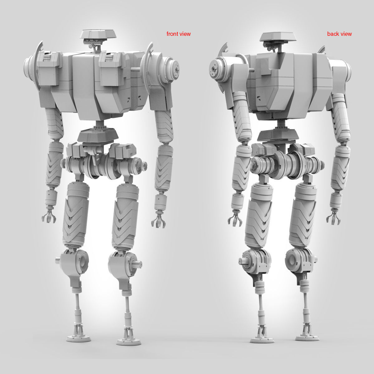 3D Mecha robot in warehouse 3D model | CGTrader