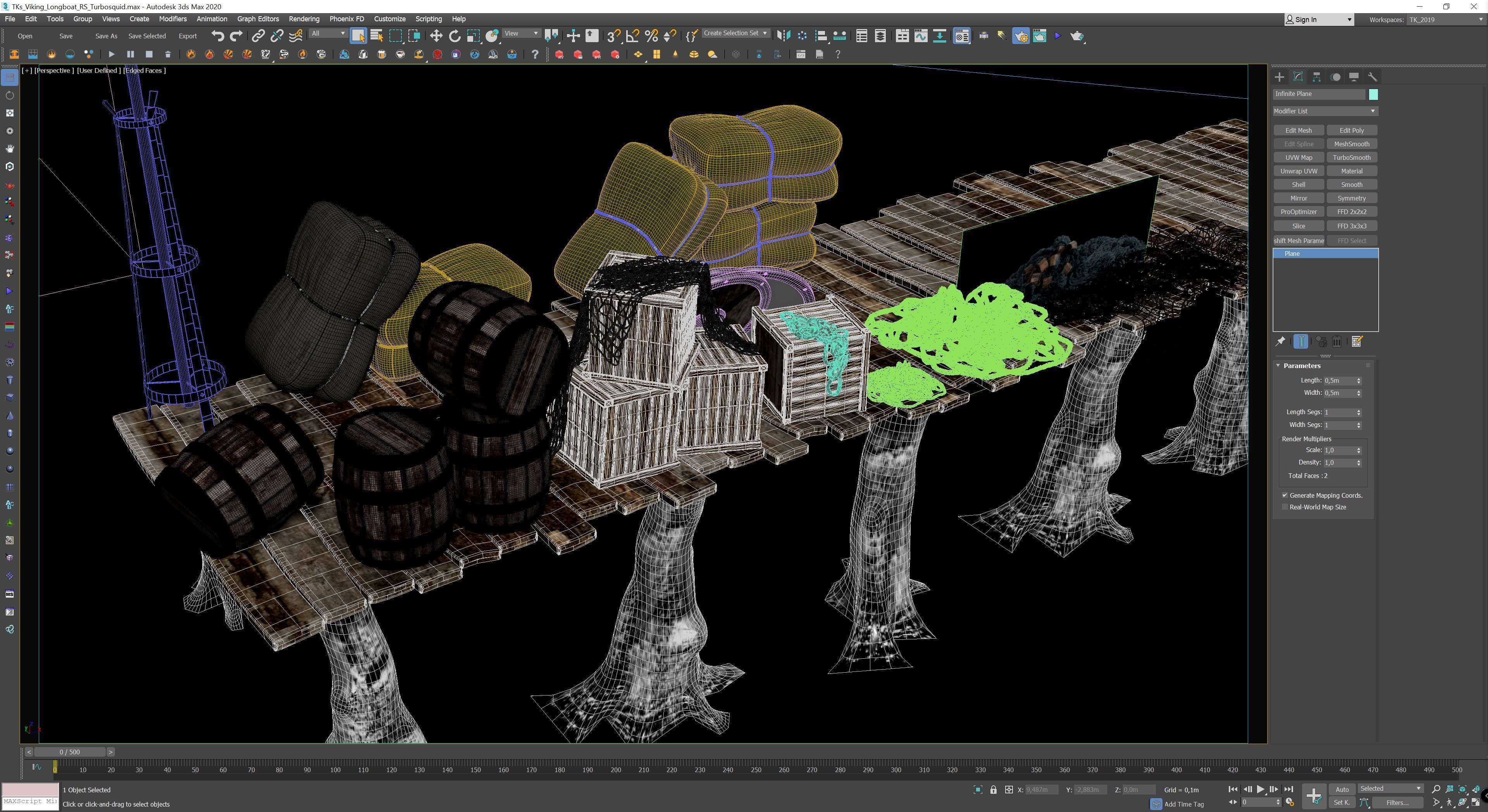 TKs Viking Longboat V2 3D model animated rigged | CGTrader