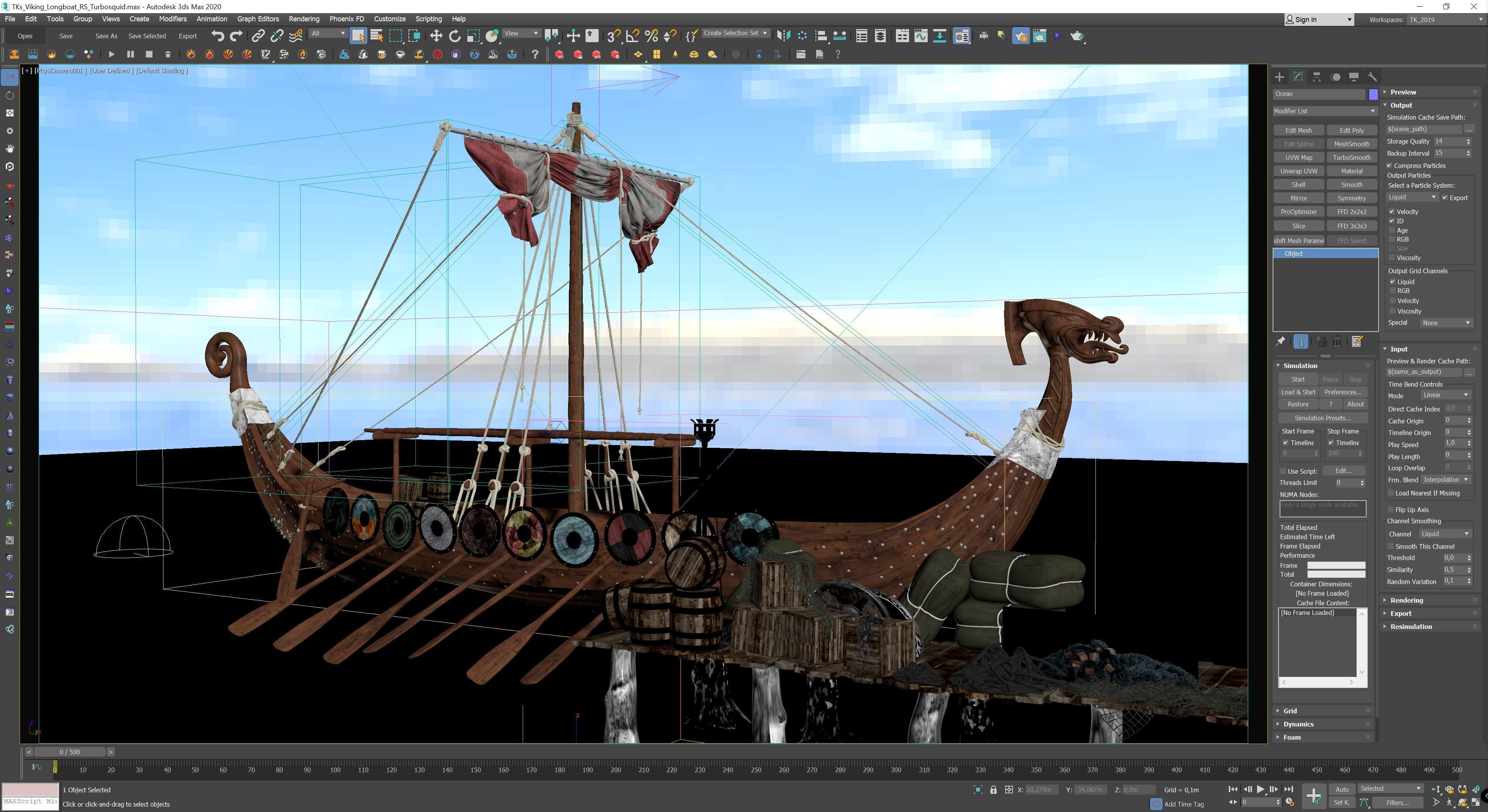 TKs Viking Longboat V2 3D model animated rigged | CGTrader