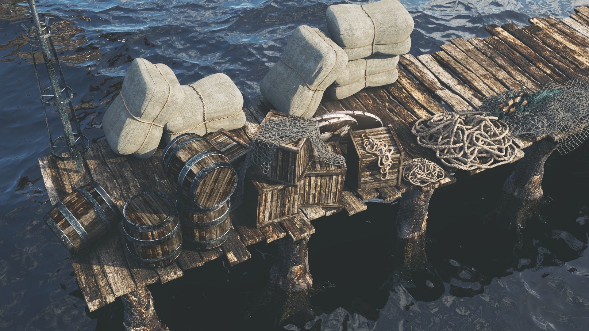 TKs Viking Longboat V2 3D model animated rigged | CGTrader