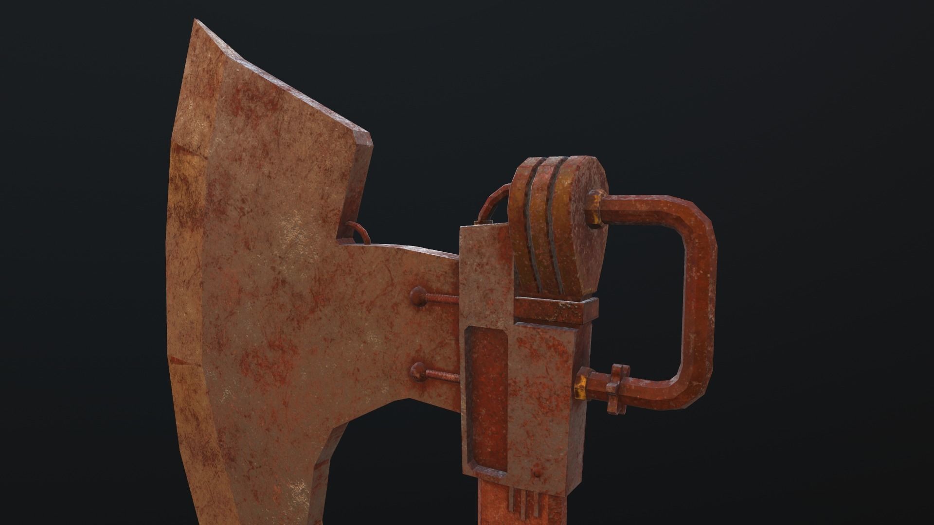 post-apocalyptic axe free VR / AR / low-poly 3D model | CGTrader