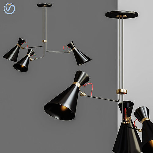Delightfull Simone Suspension 3D model | CGTrader