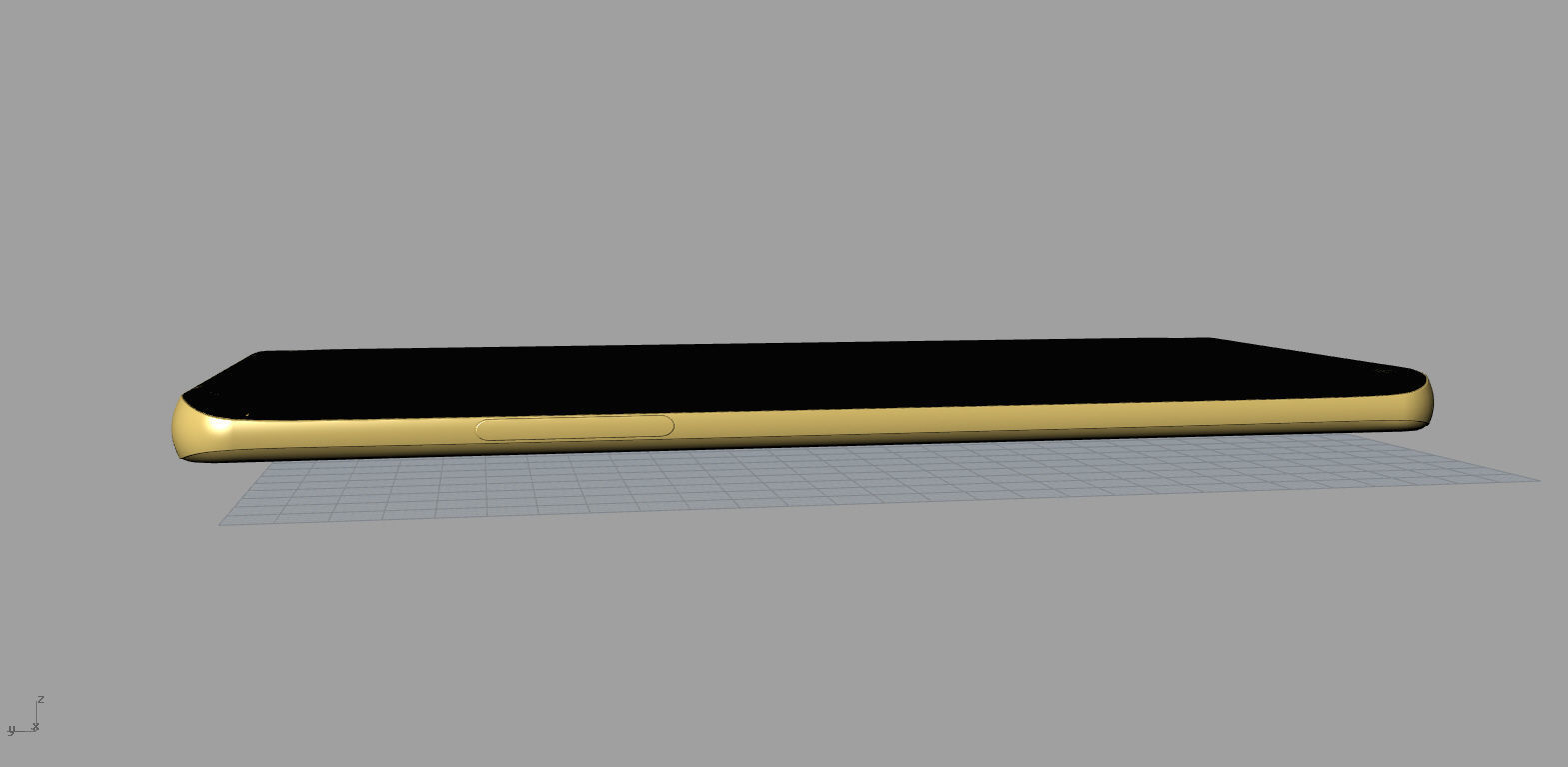 oneplus 7 pro gold 3D print model 3D model 3D model 3D printable | CGTrader