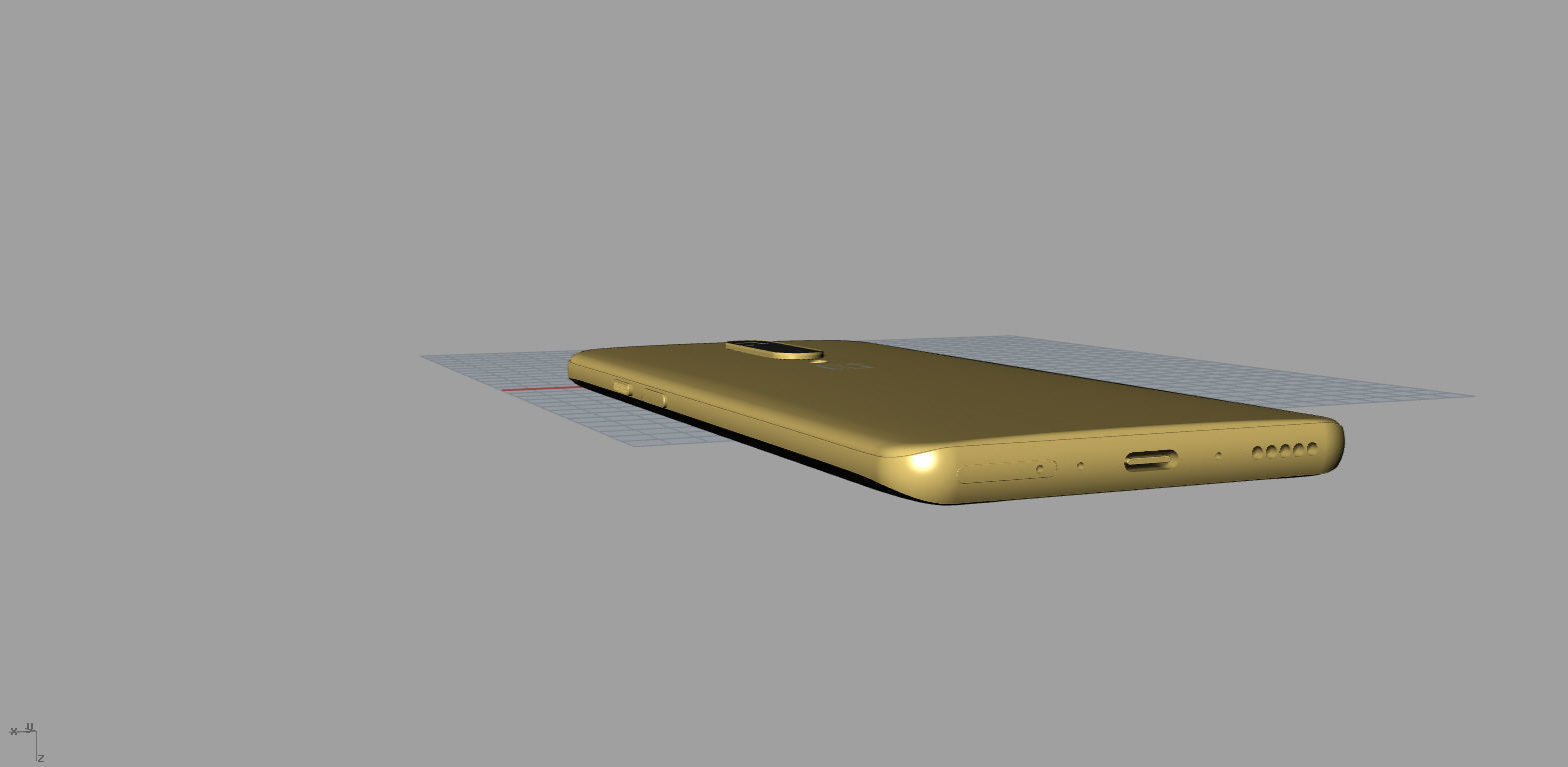 oneplus 7 pro gold 3D print model 3D model 3D model 3D printable | CGTrader