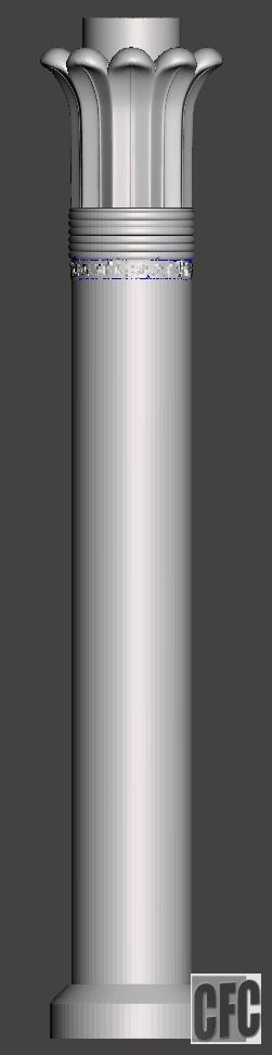 Egyptian-Column - 3d model for CNC - EgyptColumnCFC05 3D model | CGTrader