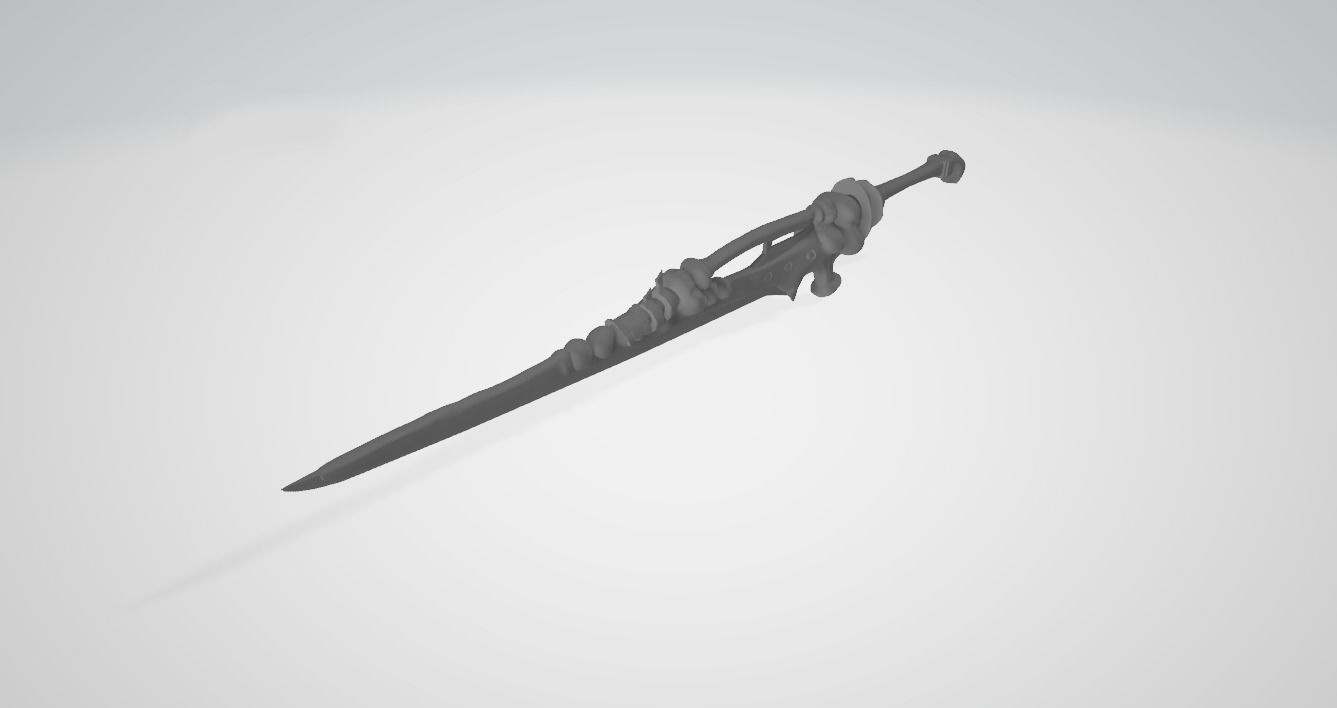 Fate GO Ibaraki Douji bone sword 3D model 3D printable | CGTrader