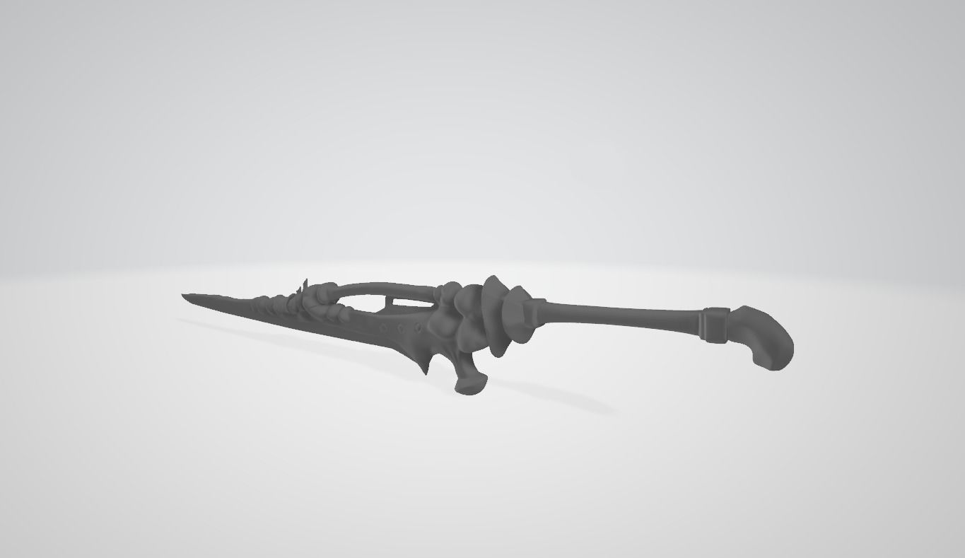 Fate GO Ibaraki Douji bone sword 3D model 3D printable | CGTrader