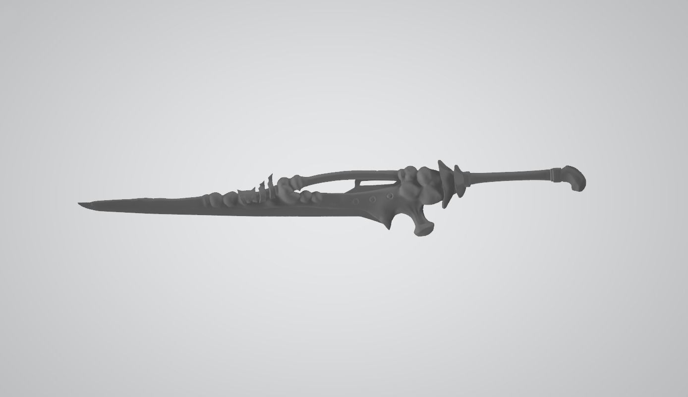 Fate GO Ibaraki Douji bone sword 3D model 3D printable | CGTrader