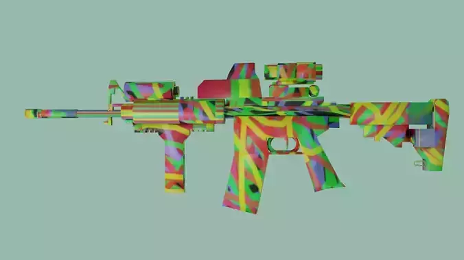 GUN MODEL ar - rifle 3D model | CGTrader