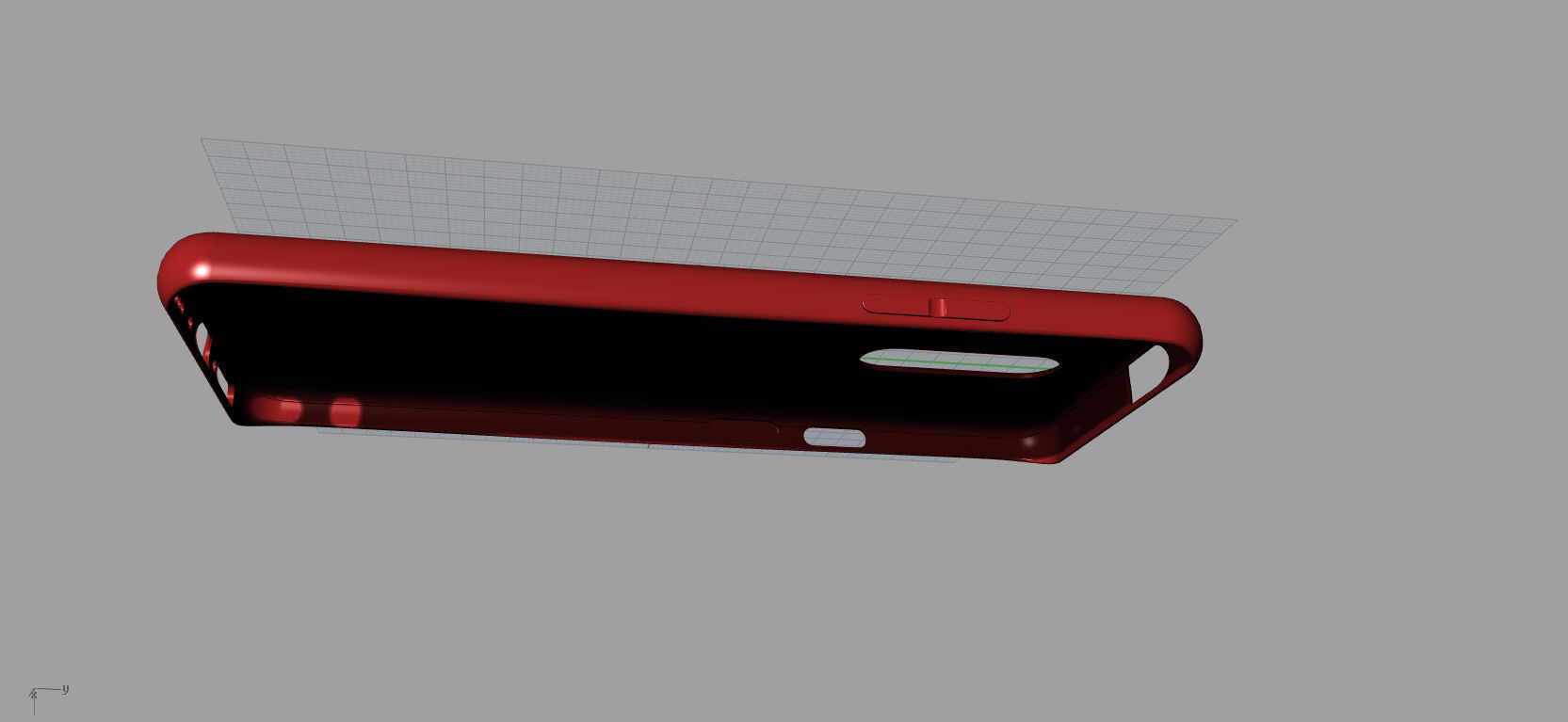 3D model Original Oneplus7 pro red Case 3D Model 3D print model VR / AR ...