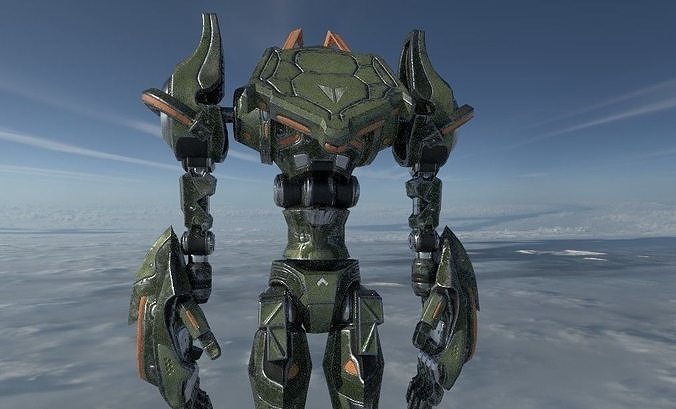 Robot futuristic in game halo free VR / AR / low-poly 3D model | CGTrader