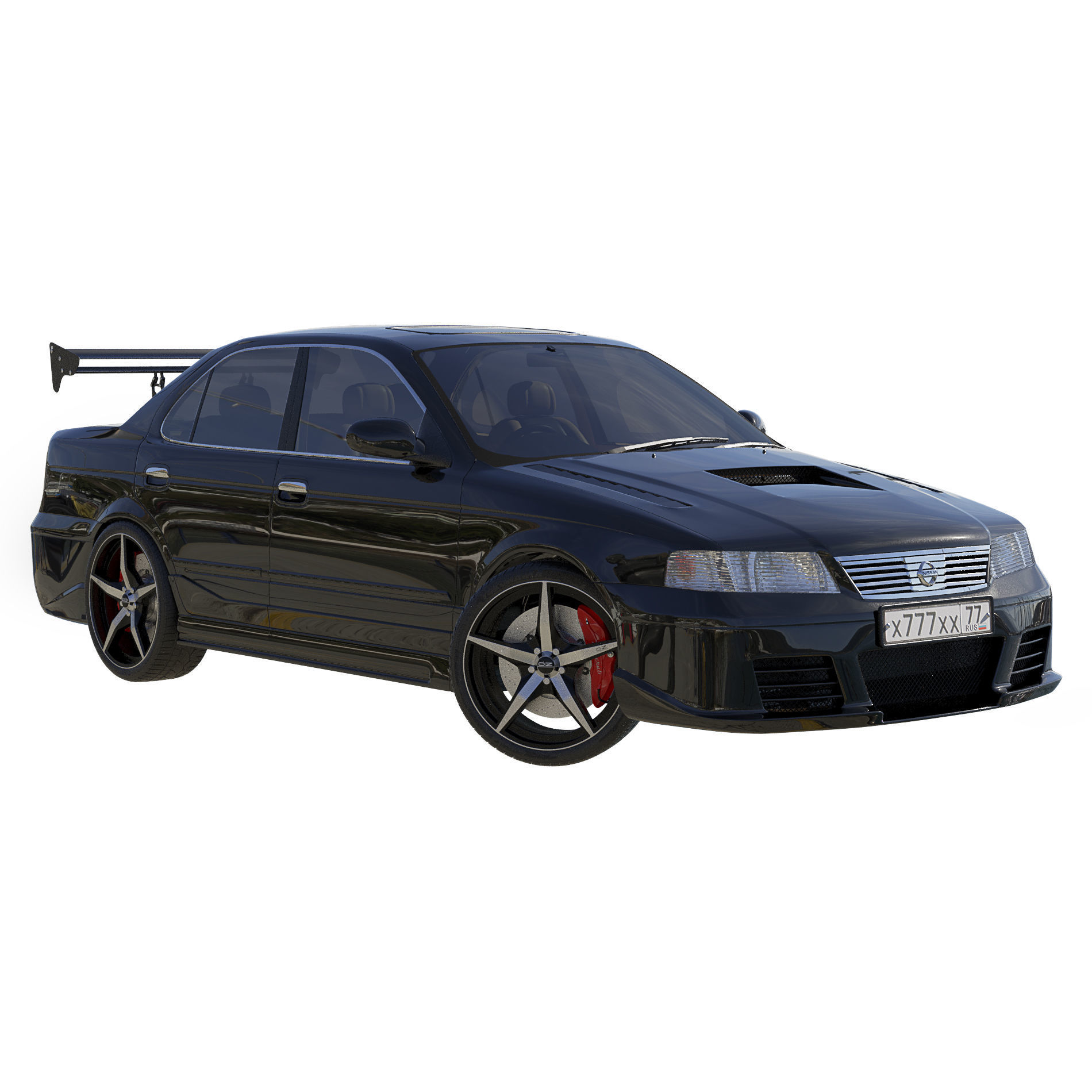 Nissan Sunny 2001 3D model | CGTrader