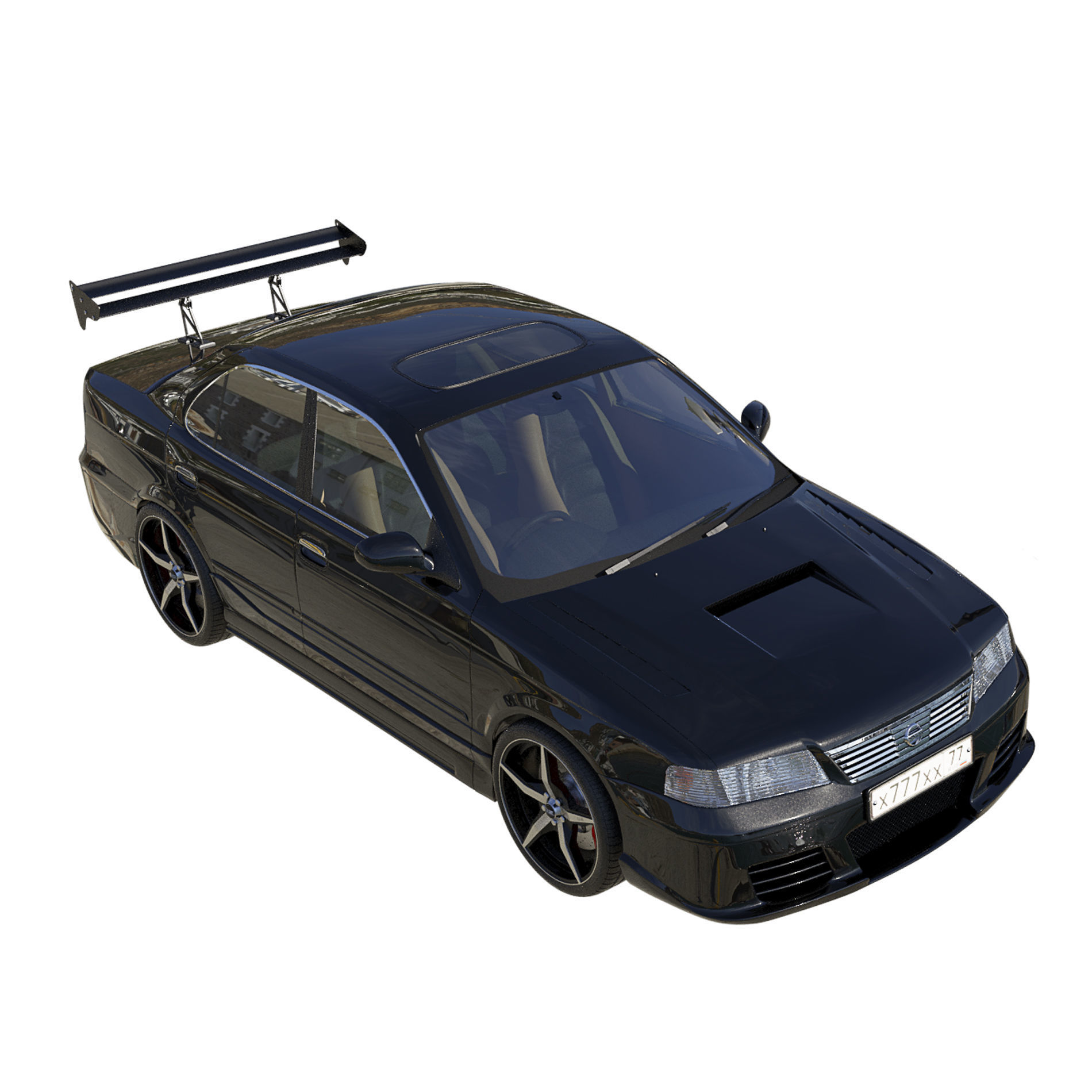 Nissan Sunny 2001 3D model | CGTrader